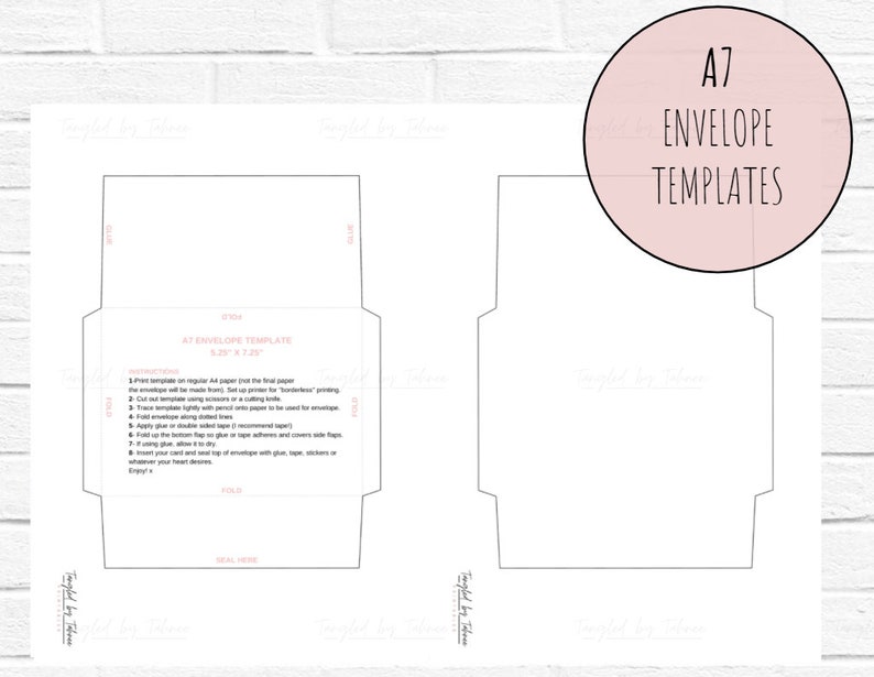 Mega Card Bundle. 5x7 and 4x6 Card Templates, C6 and A7 Envelopes ...