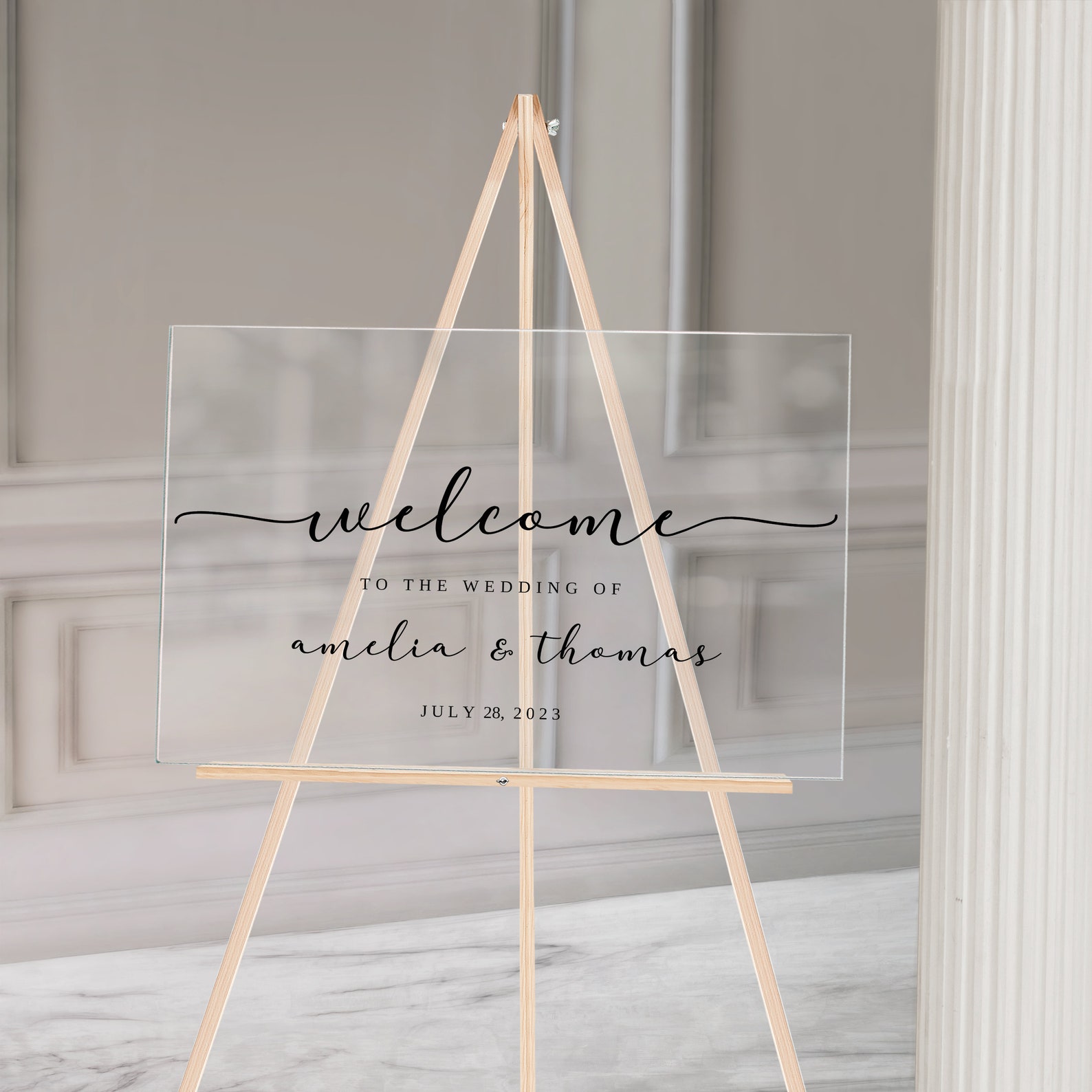 Welcome to the Wedding of Sign Template Editable Wedding - Etsy UK