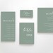 Sage Wedding Stationery Bundle: Printable Signs & Save the Date ...
