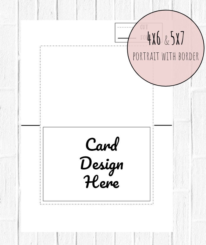 Foldable Cards 5x7 and 4x6 Vertical | Etsy UK