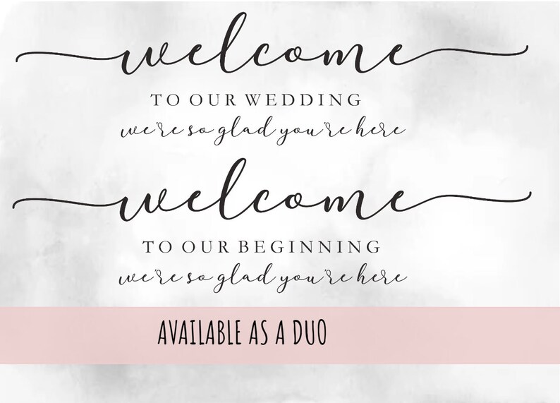 Wedding Welcome Sign Wedding Welcome Svg Wedding Reception - Etsy