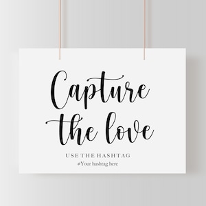 Capture the Love Wedding Sign SVG: Photo Booth Template (digital ...