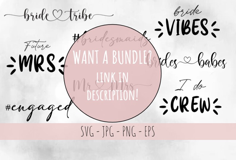 Mr and Mrs Wedding SVG Cut Files (digital Download) - Etsy