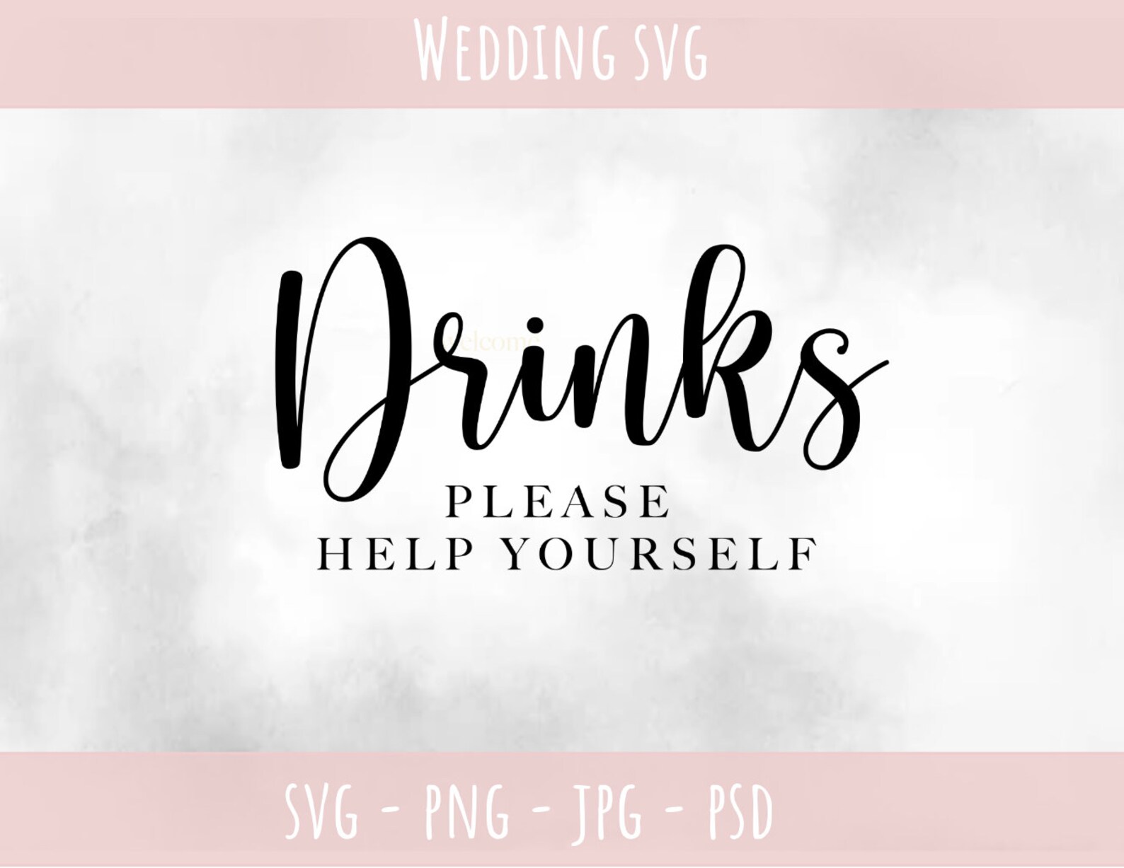 Drinks SVG, Wedding Bar Menu Sign, Wedding Sign, Signature Drinks SVG ...