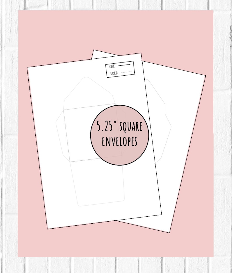 Square Envelope Templates Instant Download Envelope Template - Etsy