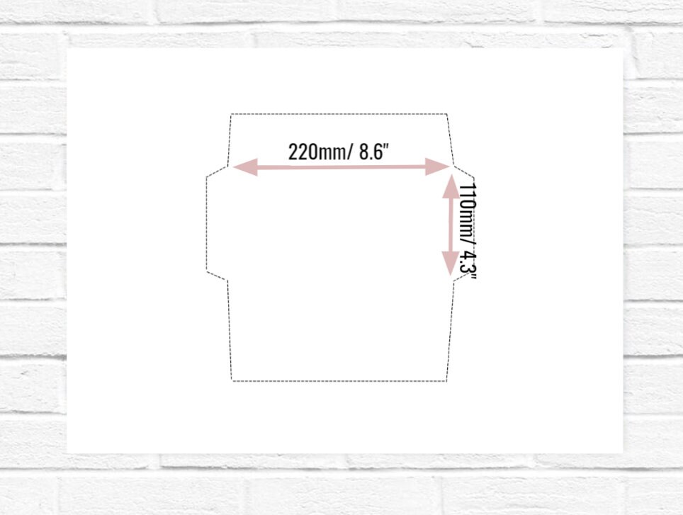 DL Envelope Template Easy Envelope Pattern DL Envelope - Etsy