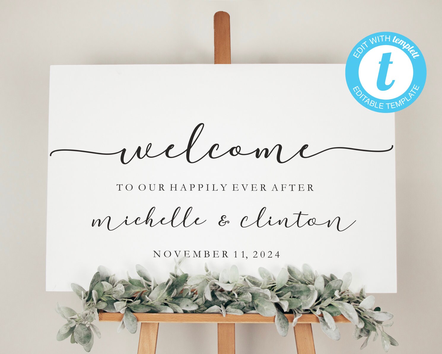 Welcome to Our Happily Ever After Sign Personalised Sign - Etsy