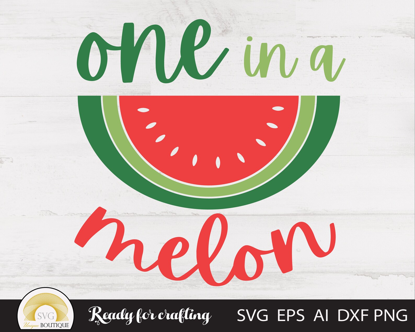 One in A Melon Svg Watermelon Svg Summer Svg Svg Files for - Etsy