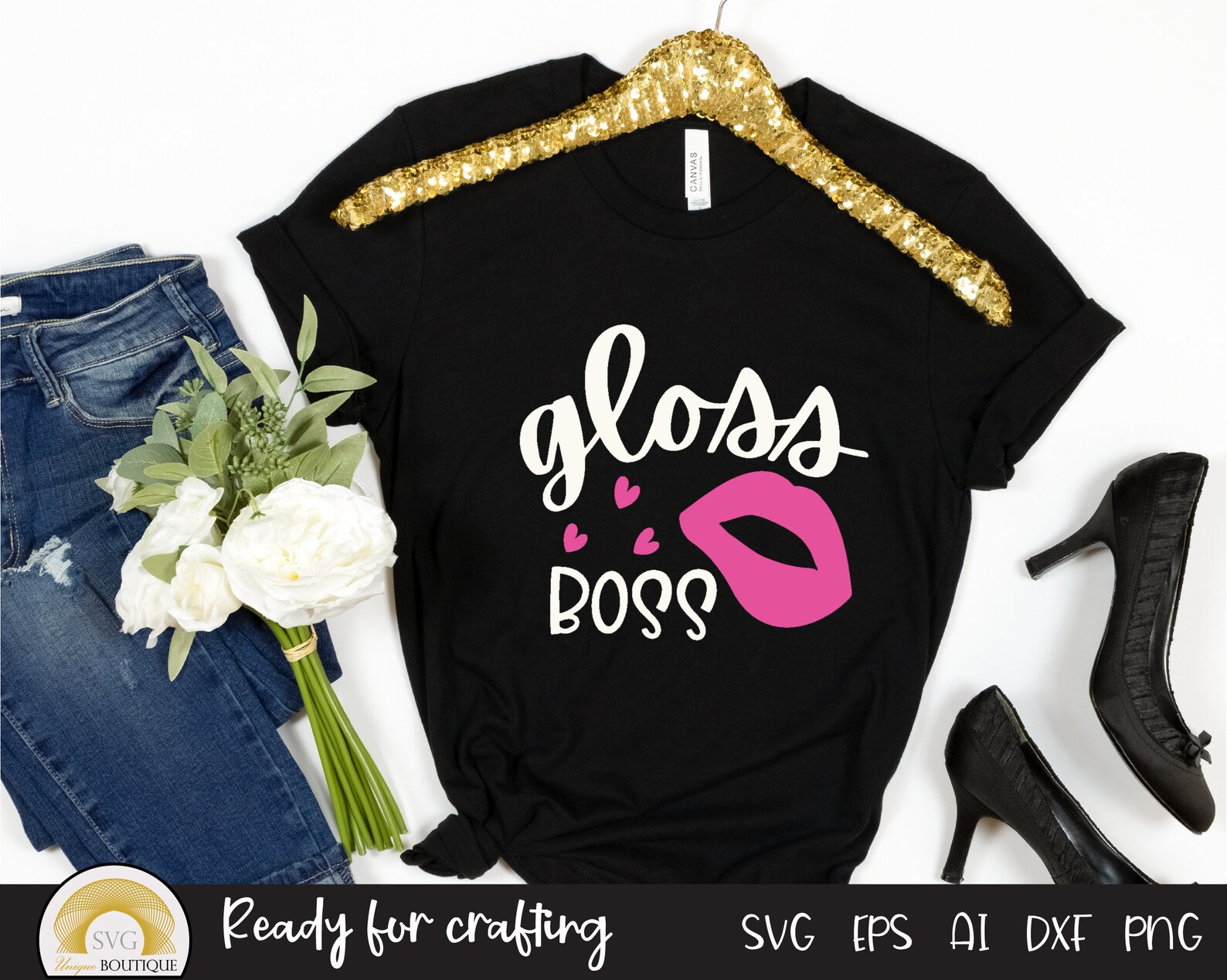 Makeup Svg, Gloss Boss Svg, Girl Svg, Svg Files for Cricut - Etsy