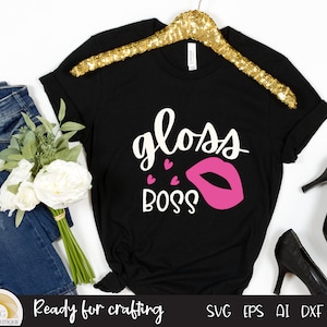 Makeup Svg, Gloss Boss Svg, Girl Svg, Svg Files for Cricut - Etsy