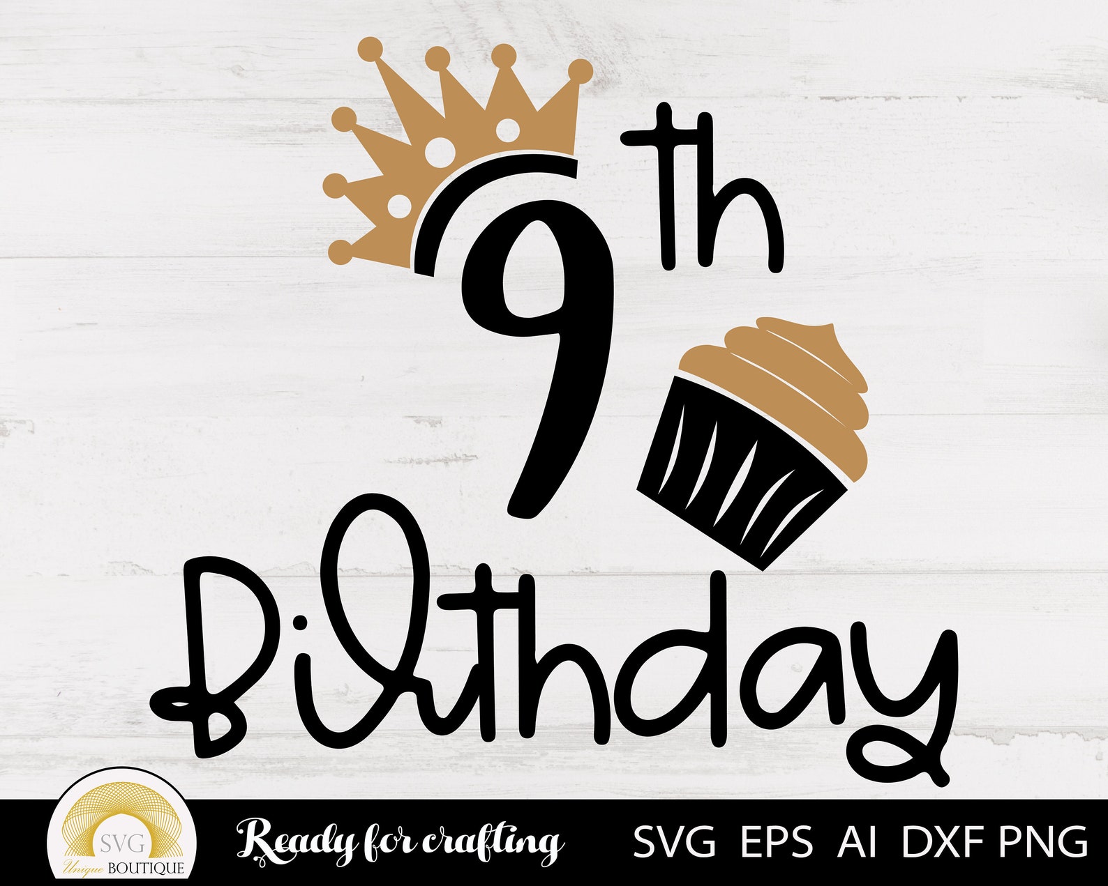 9th Birthday svg Ninth Birthday svg Birthday Girl svg Happy | Etsy