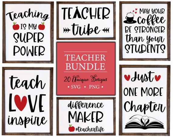 Teacher Svg Bundle Teacher Appreciation School Svg Svg - Etsy