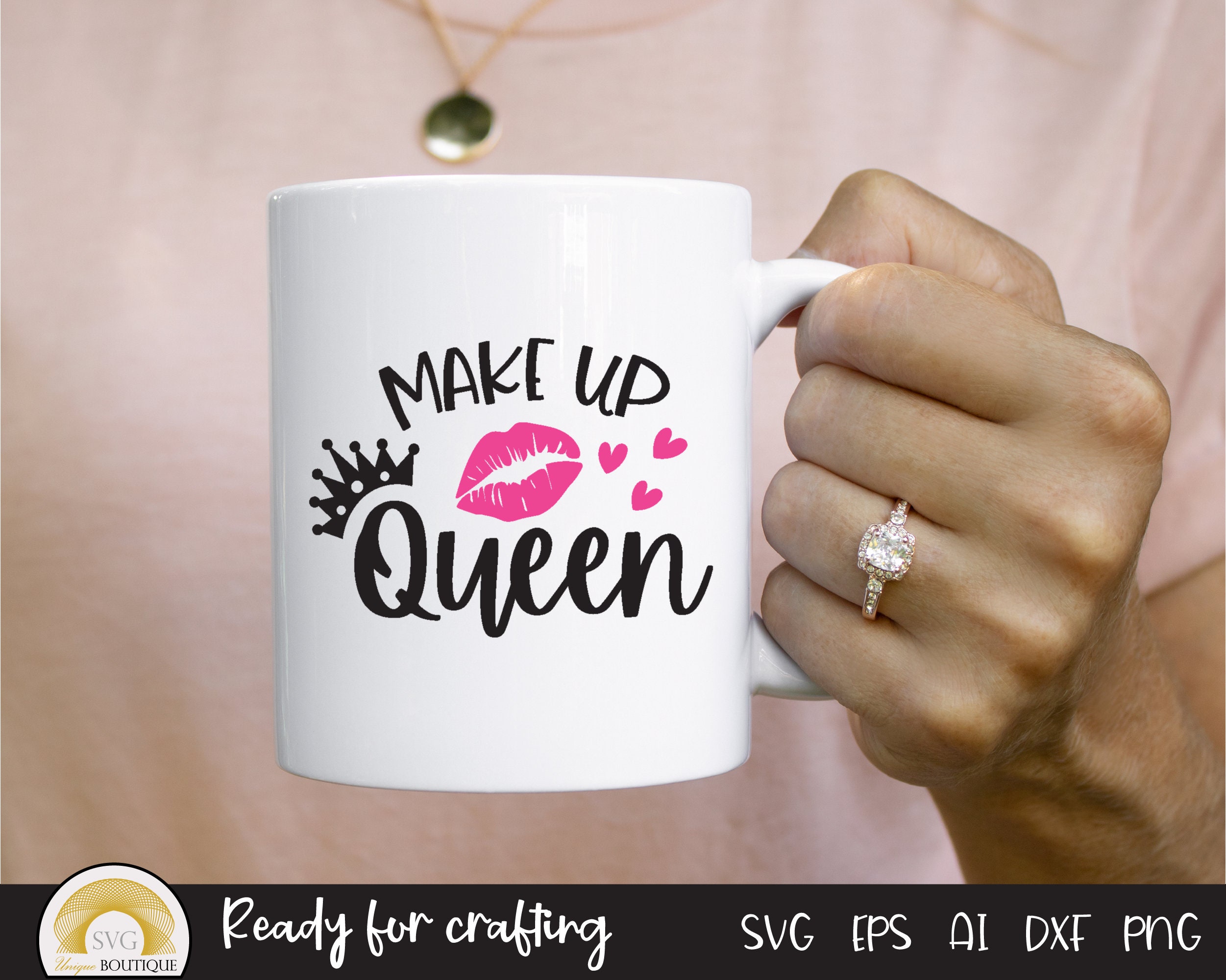 Makeup Queen Svg, Girls Svg, Lips Svg, Svg Files for Cricut - Etsy