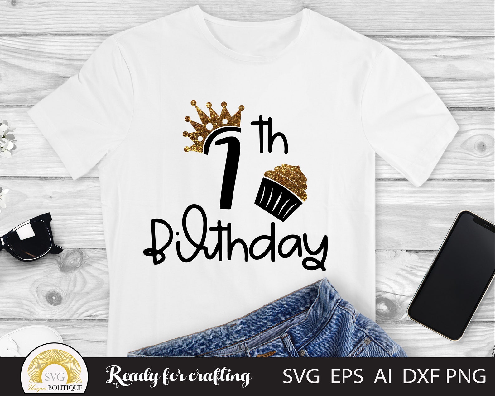 7th Birthday Svg Seventh Birthday Svg Birthday Girl Svg - Etsy