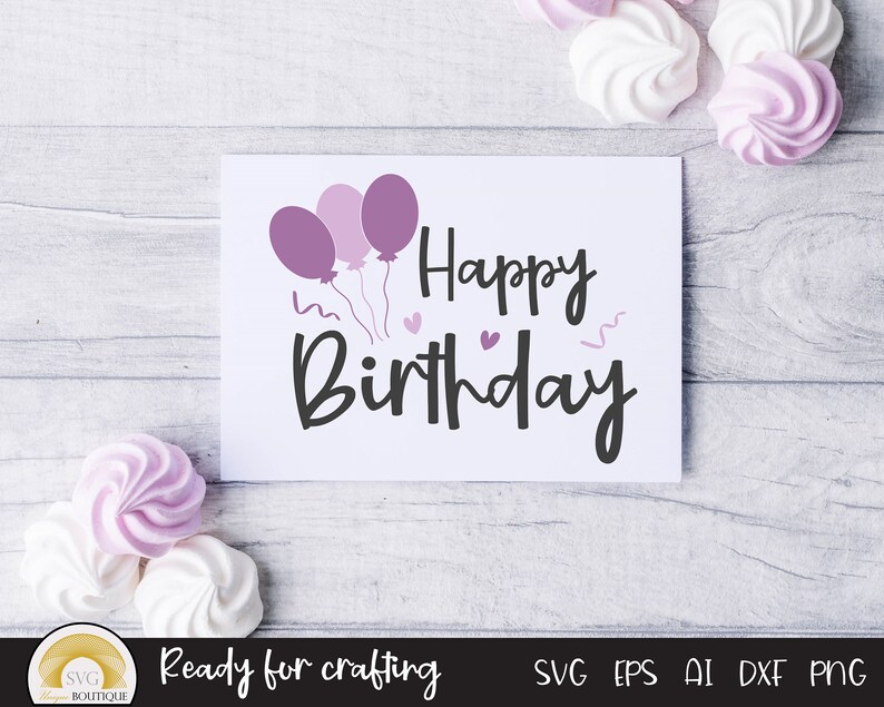 Happy Birthday Svg Birthday Party Svg Balloons Svg Svg - Etsy