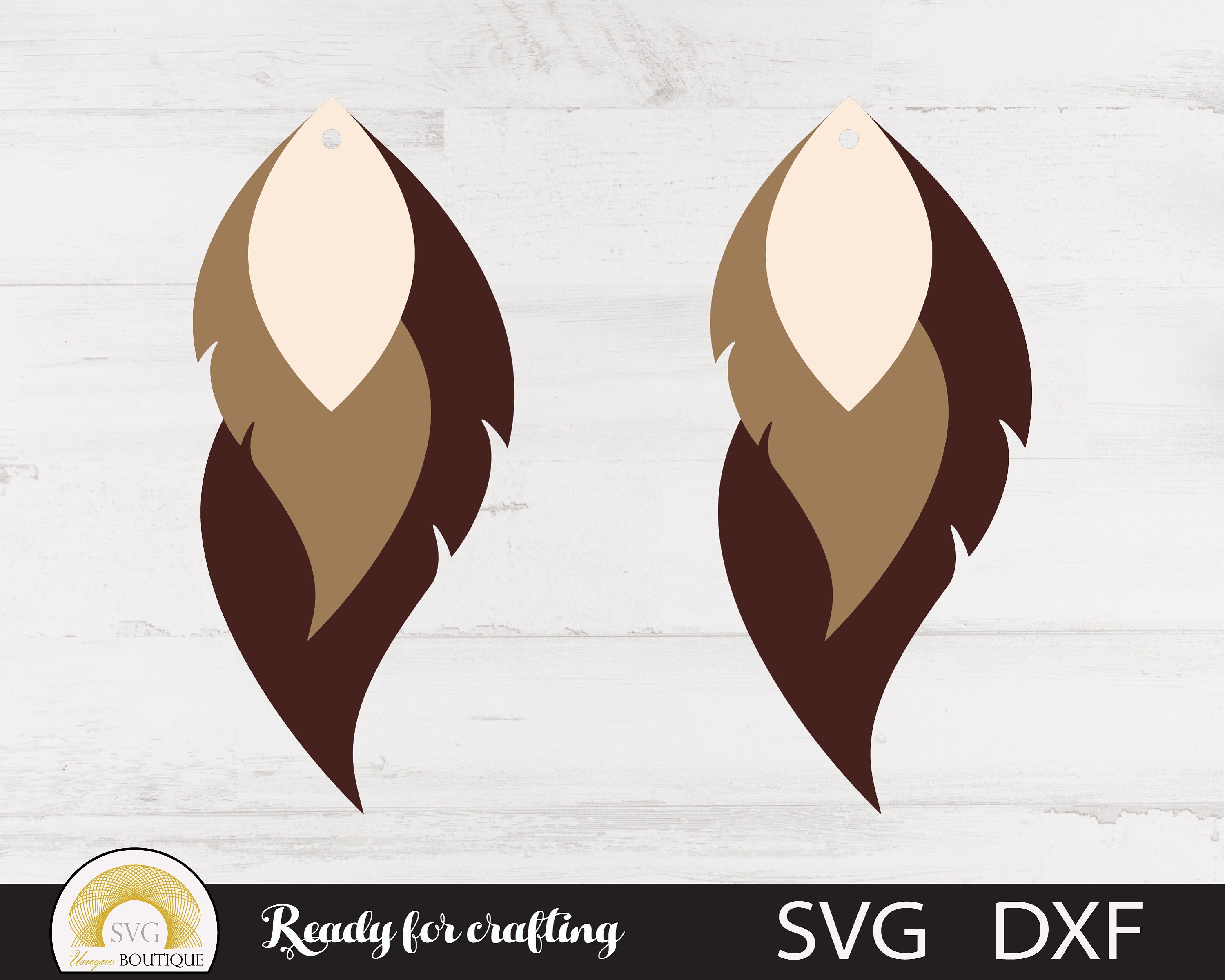 Feather Earring Svg, Earring Template, Svg Files for Cricut, Earring ...
