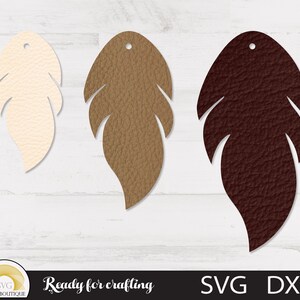 Feather Earring Svg, Earring Template, Svg Files for Cricut, Earring ...