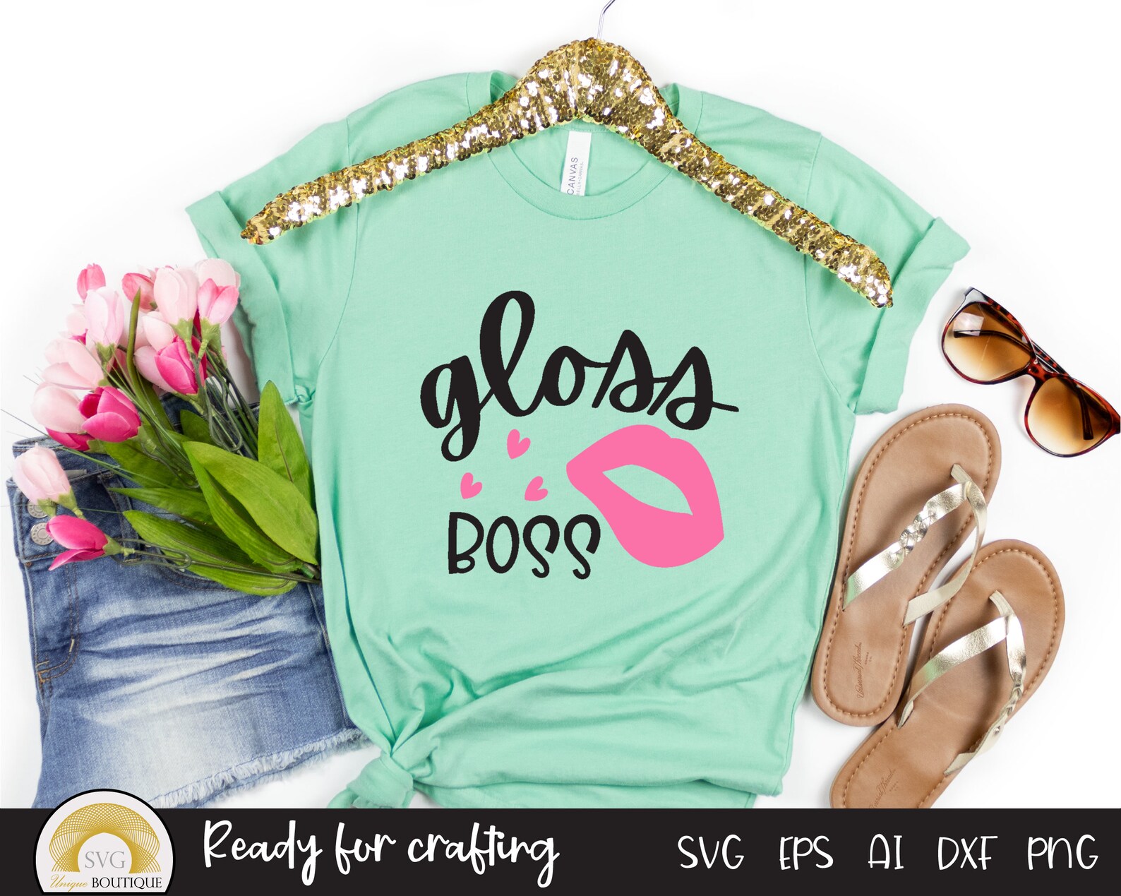 Makeup Svg, Gloss Boss Svg, Girl Svg, Svg Files for Cricut - Etsy