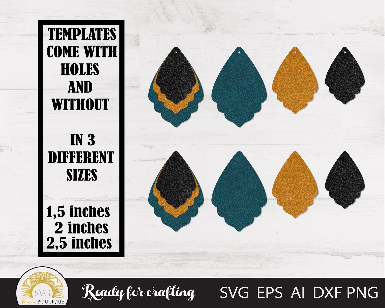 Earring Svg, Earring Template, Svg Files for Cricut, Earring Cut File ...