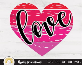 Heart SVG File, SVG Files for Cricut, Svg Files for Silhouette, Digital ...