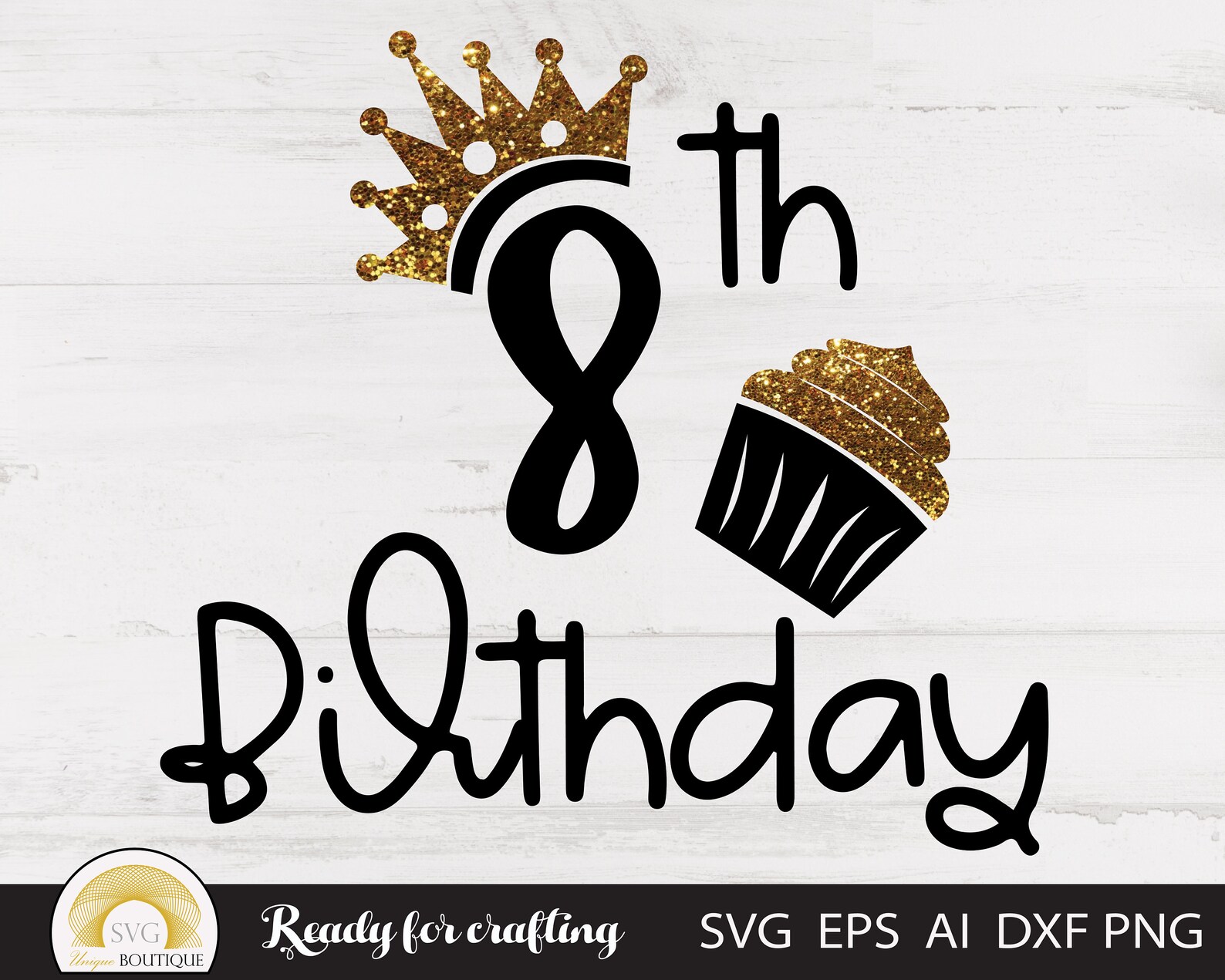 8th Birthday Svg Eighth Birthday Svg Birthday Girl Svg - Etsy