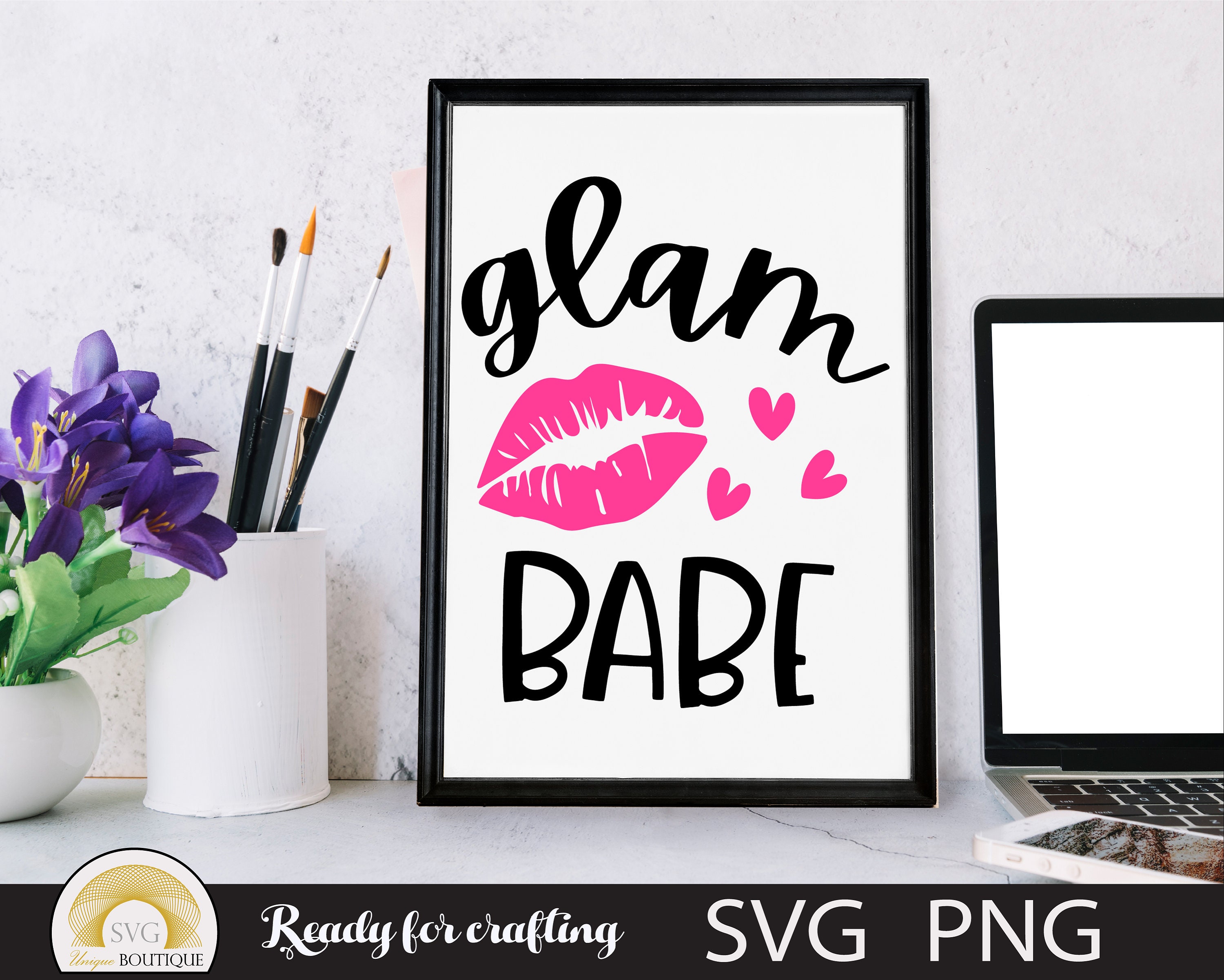 Makeup Quotes Svg Glam Babe Svg Girl Svg Svg Files for | Etsy