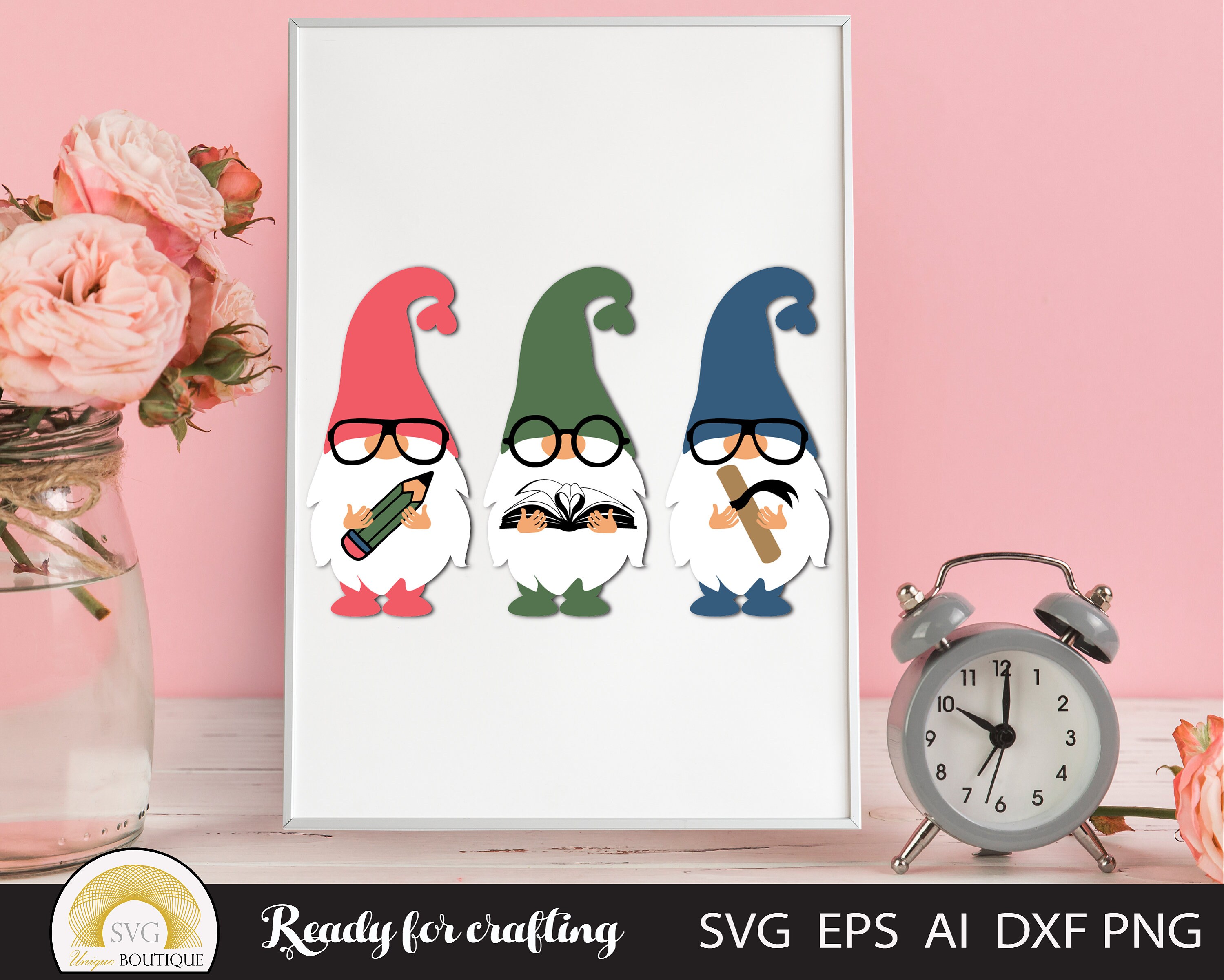 Back to School Svg Teacher Svg Gnome Svg Svg Files for | Etsy