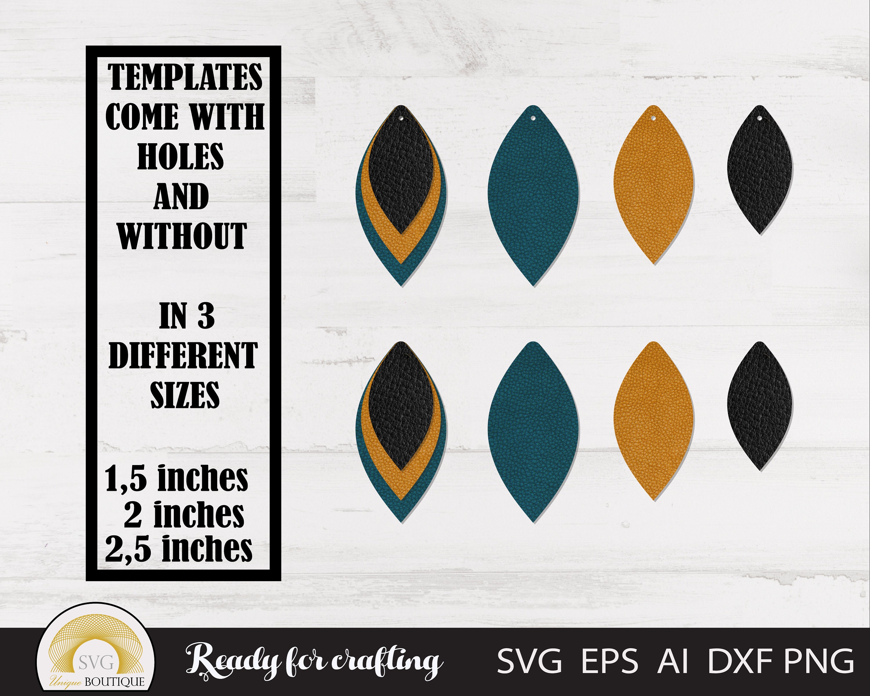 Earring Svg, Earring Template, Svg Files for Cricut, Earring Cut File ...