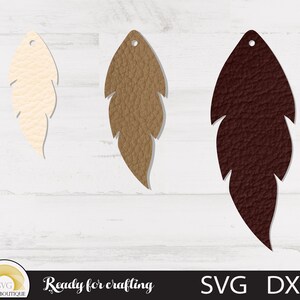 Feather Earring Svg, Earring Template, Svg Files for Cricut, Earring ...