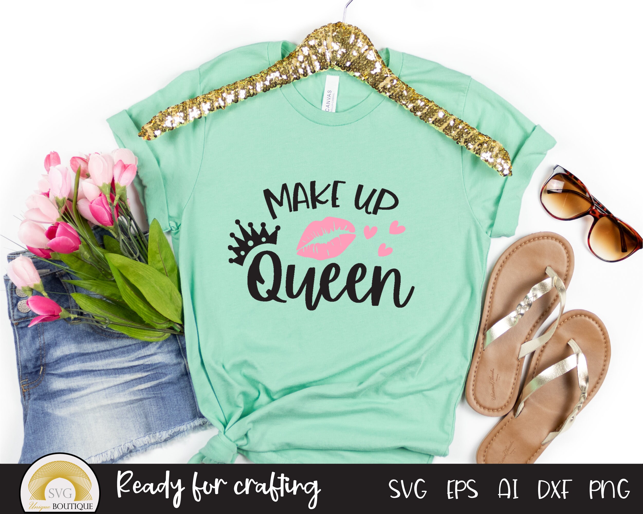 Makeup Queen Svg, Girls Svg, Lips Svg, Svg Files for Cricut - Etsy
