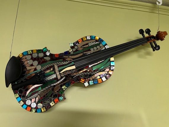 Mirrored Magnifique Mosaic Violin Mirrored Mosaic Violin - Etsy