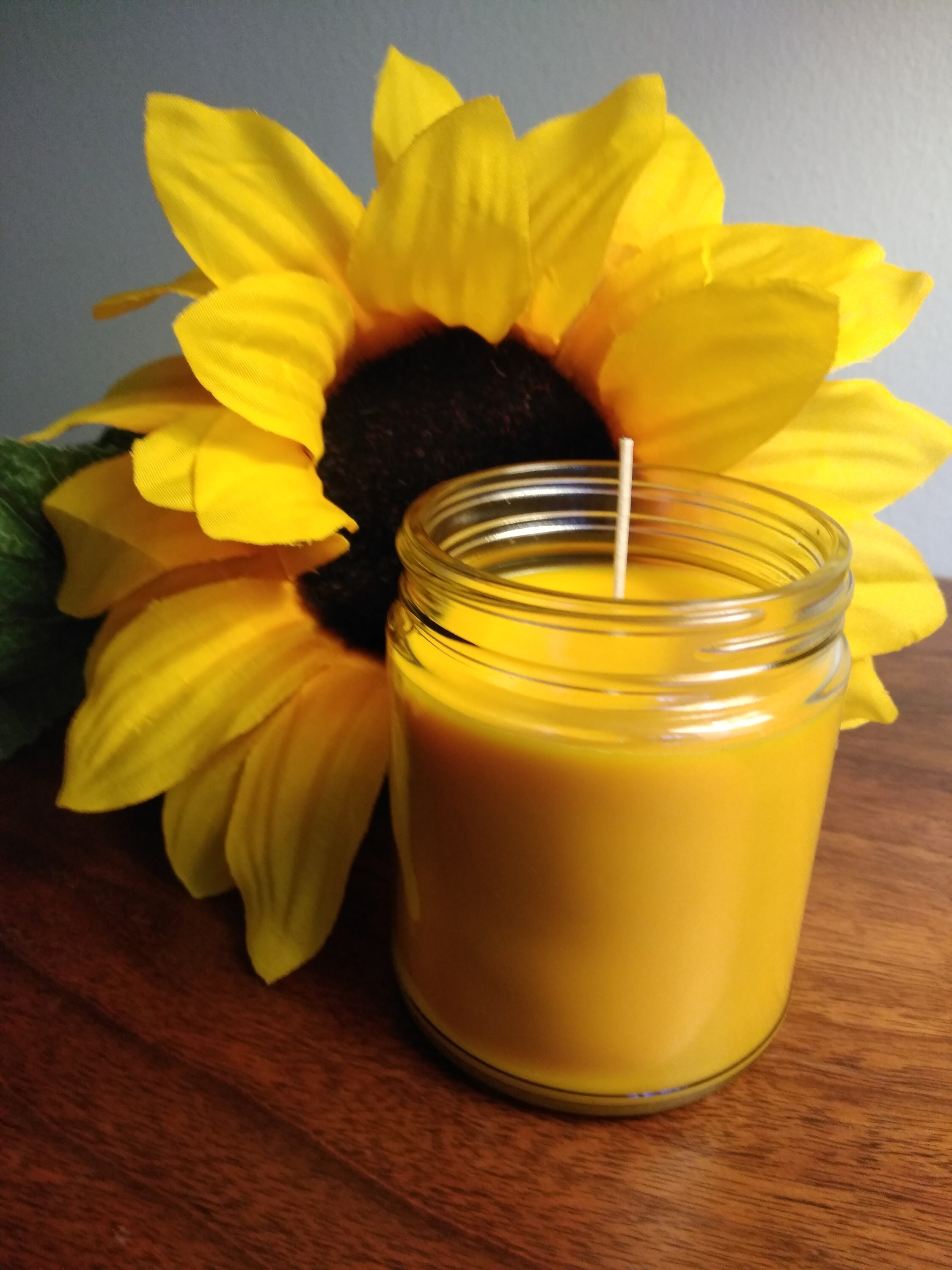 Sunflower Candle - Etsy