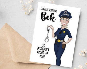 Police Congratulations Card Policeman Promotion Police Academy ...