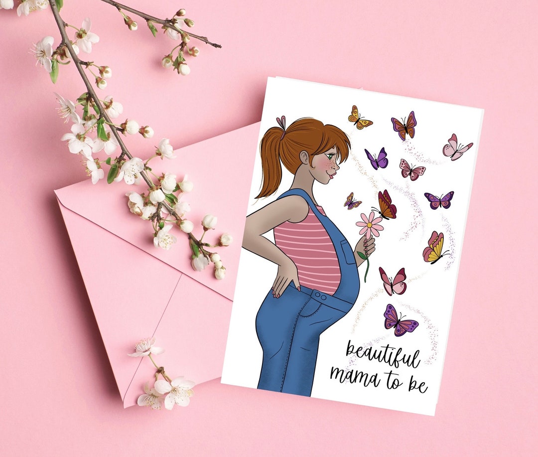 Baby Shower Expecting Mother to Be Pregnancy Congratulations Greeting ...