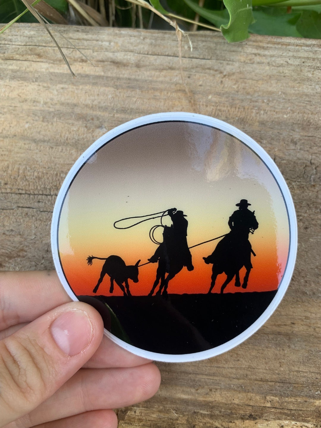 Team Roping Rodeo Sticker Water Proof Heavy Duty Country Western Barrel ...