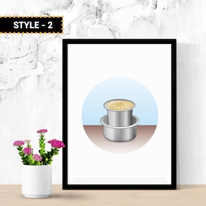 Filter Kaapi Indian Coffee Drink Memory Poster | Nostalgic Wall Art ...