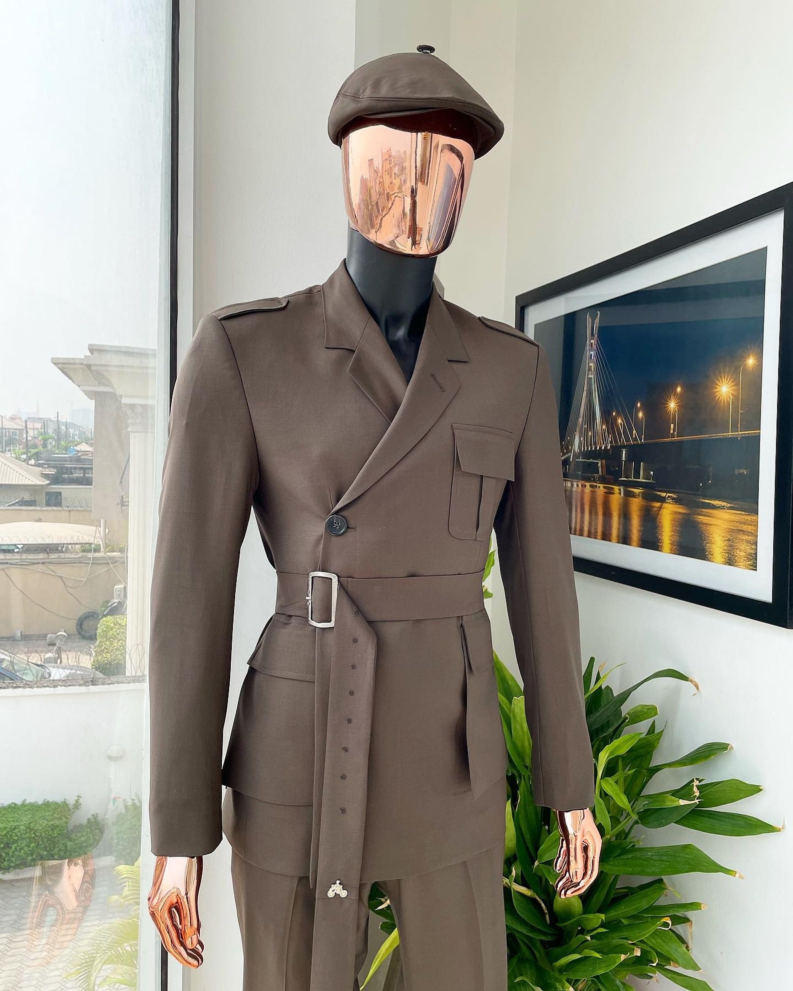 A Monochrome 06-06-1944, D-day Coffee Brown, Notch Lapel, 2-button ...