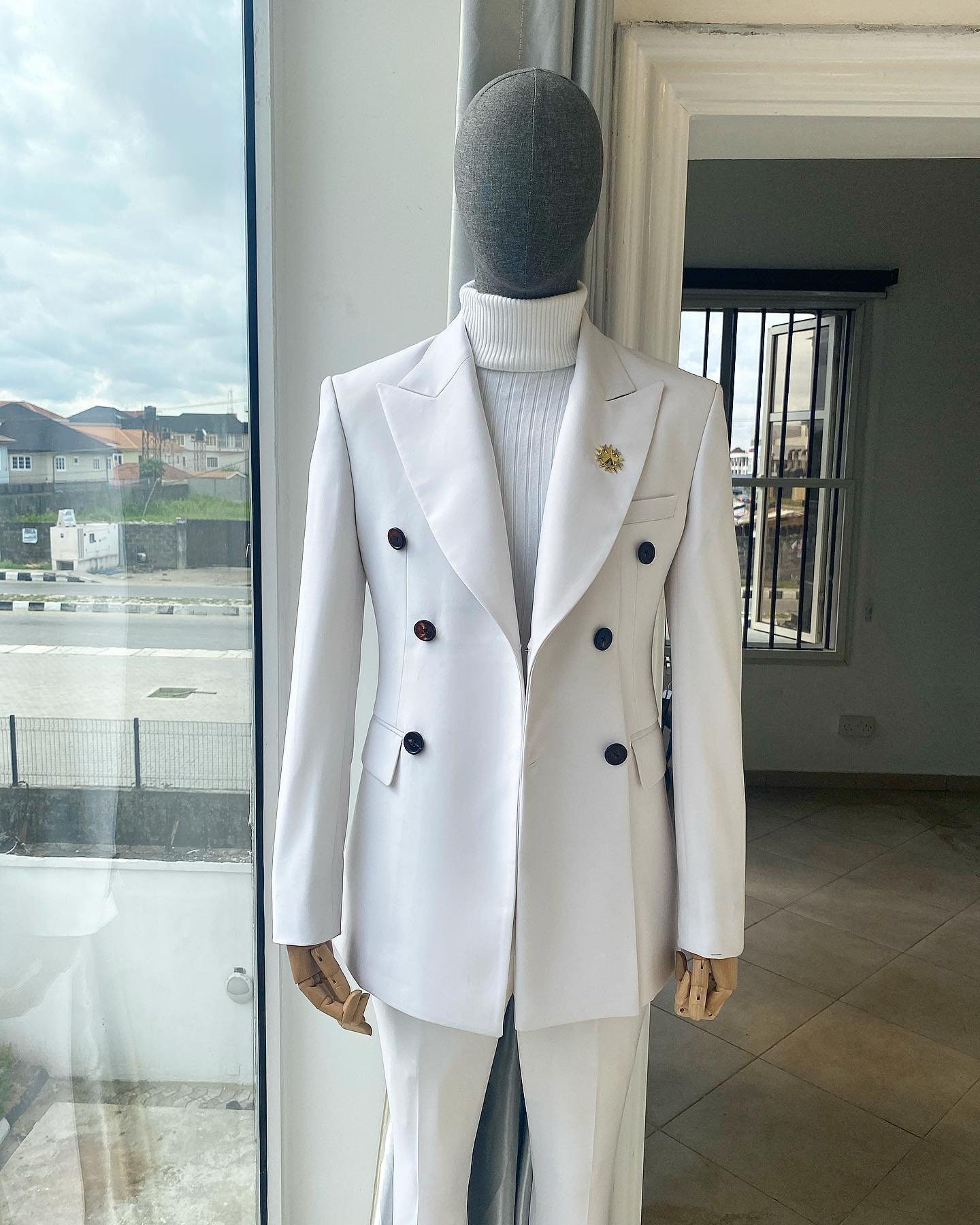 A hart Triple-breasted Suit Polished Horn Brown - Etsy