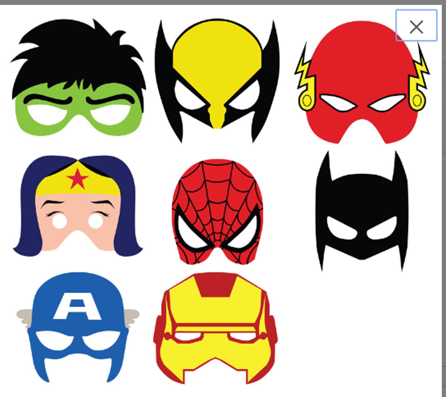Avengers Masks Kids Party Masks Superhero - Etsy