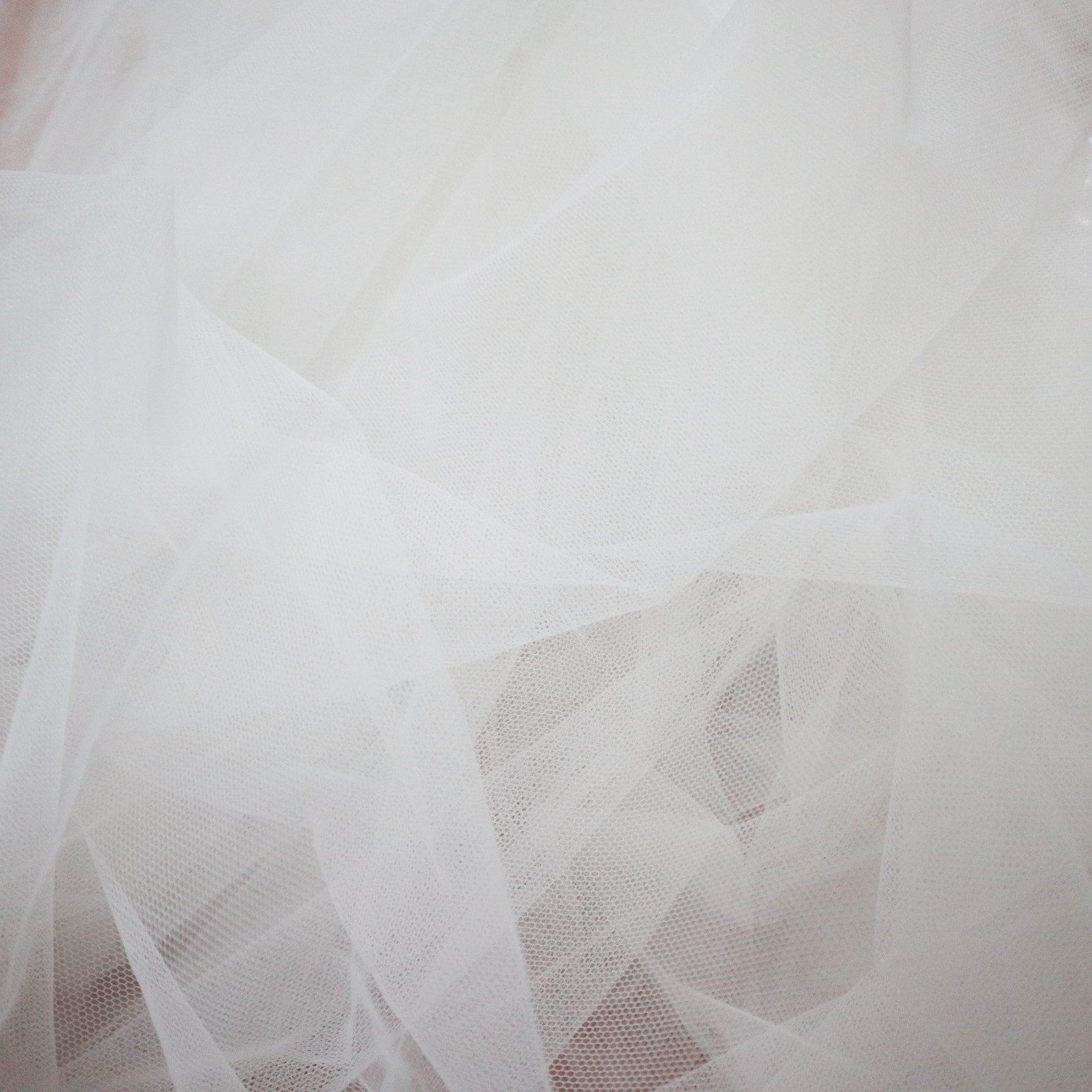 Transparent soft bridal tulle ivory mesh fabric pure tulle | Etsy