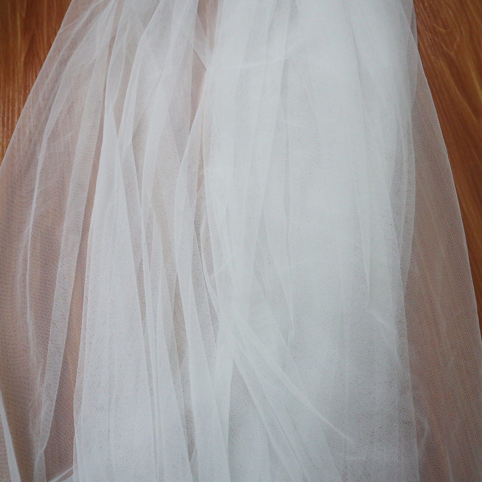 Transparent soft bridal tulle ivory mesh fabric pure tulle | Etsy