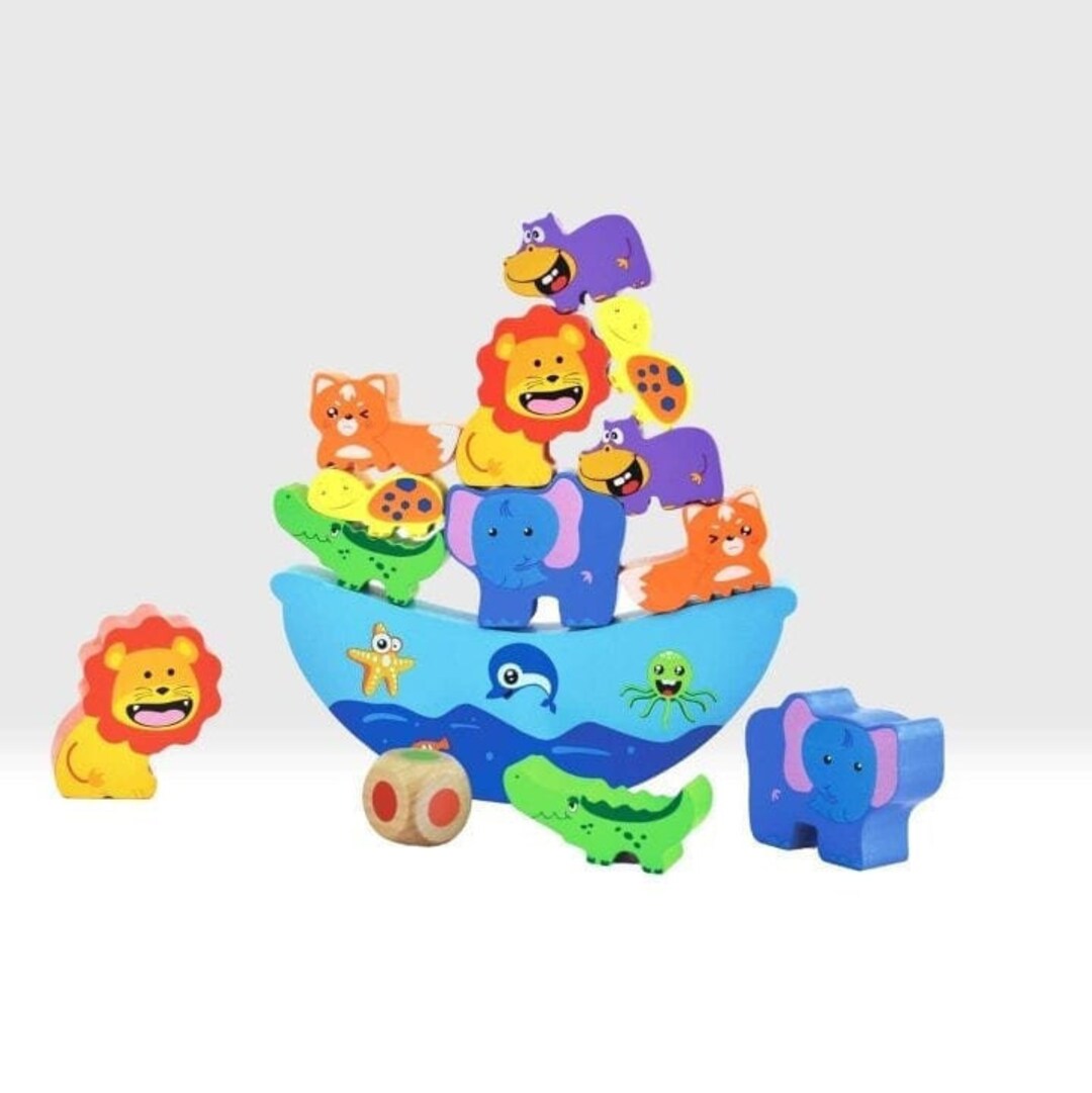 Beehive Toys Animal Balance Stacking Game • Educational Creative Toy to ...
