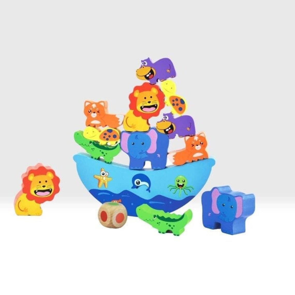 Beehive Toys Animal Balance Stacking Game • Educational Creative Toy to ...