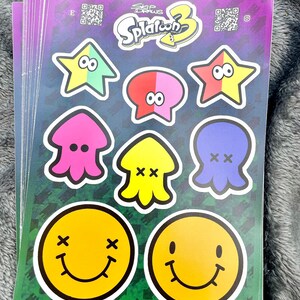 Splatoon 3 - A5 Vinyl Sticker Sheet Unofficial Merch - Etsy