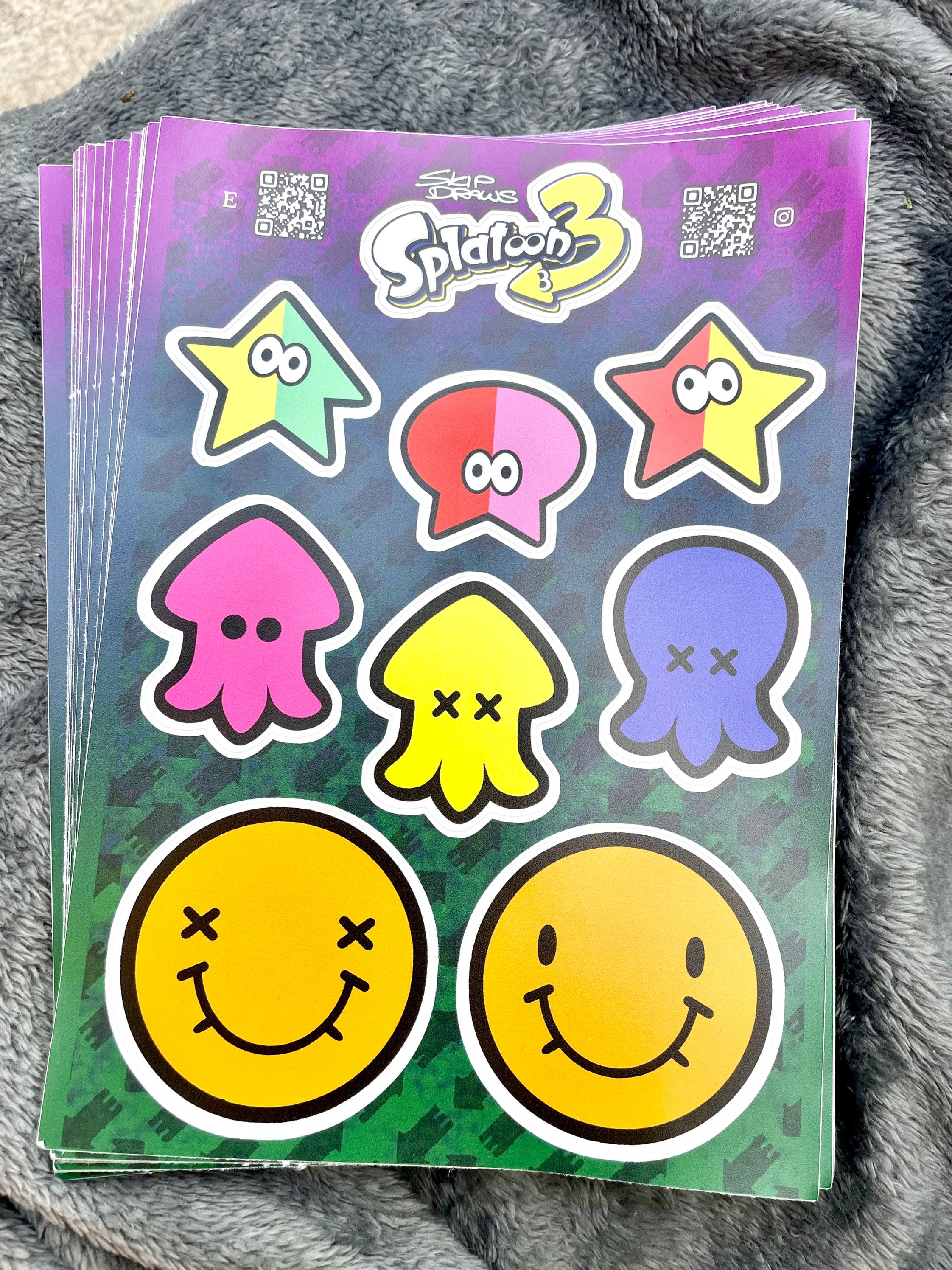 SPLATOON 3 A5 Vinyl Sticker Sheet - Etsy