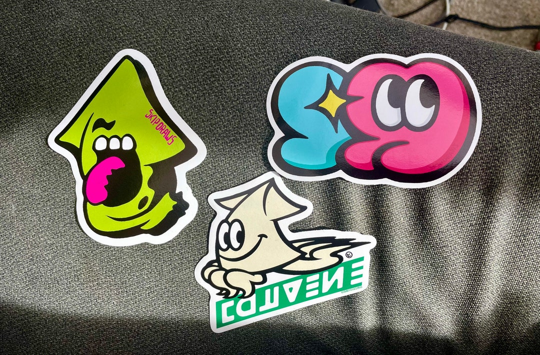 Splatoon Large Locker Stickers Unofficial Merch, 10cm Approx - Etsy