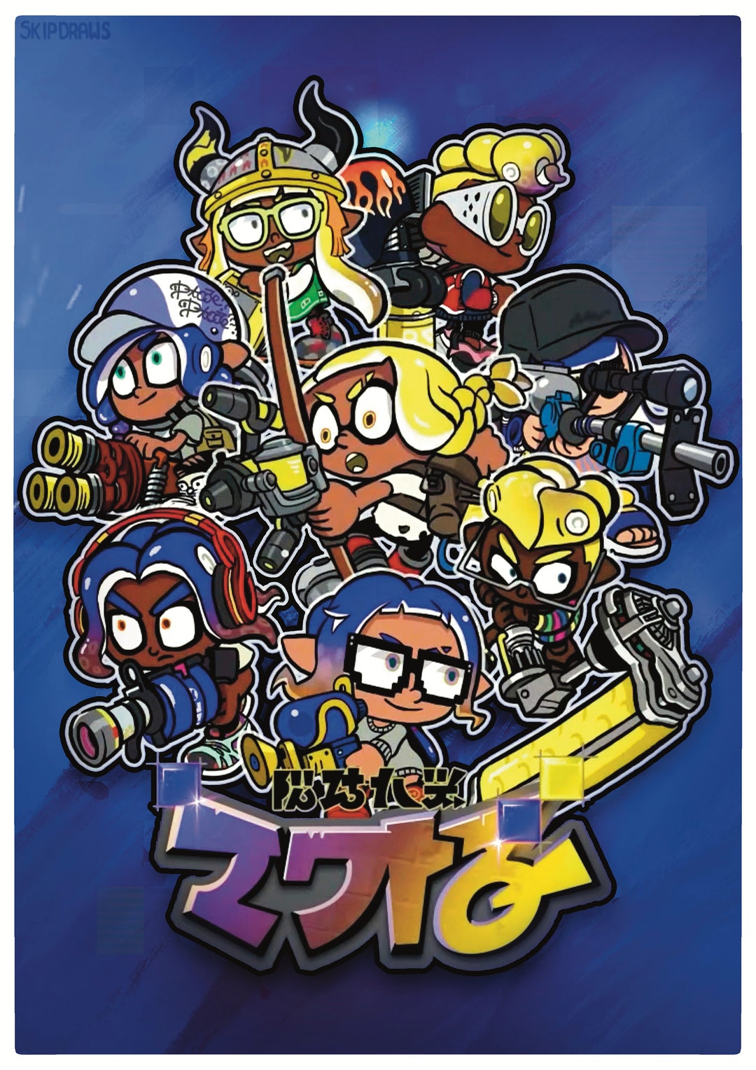 A4 POSTER Splatoon 3 Unofficial Merch - Tableturf - Etsy