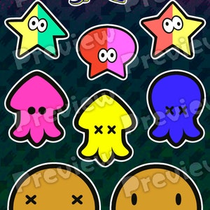 Splatoon 3 - A5 Vinyl Sticker Sheet Unofficial Merch - Etsy