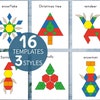 Insect Pattern Blocks Templates. Spring Printable Preschool and ...