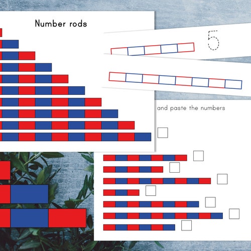 Montessori Number Rods Coloring Booklet. Montessori Math - Etsy